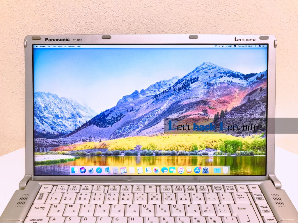 Panasonic Let’s note CF-B10, High Sierra – Page 2 – Let’s hack Let’s note